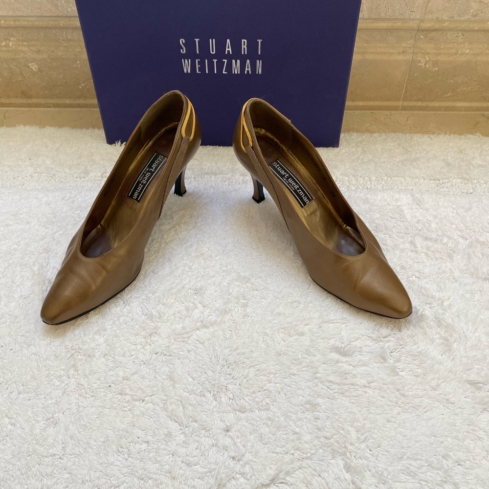 Vintage Copper And Gold Stuart Weitzman Pumps - Gem